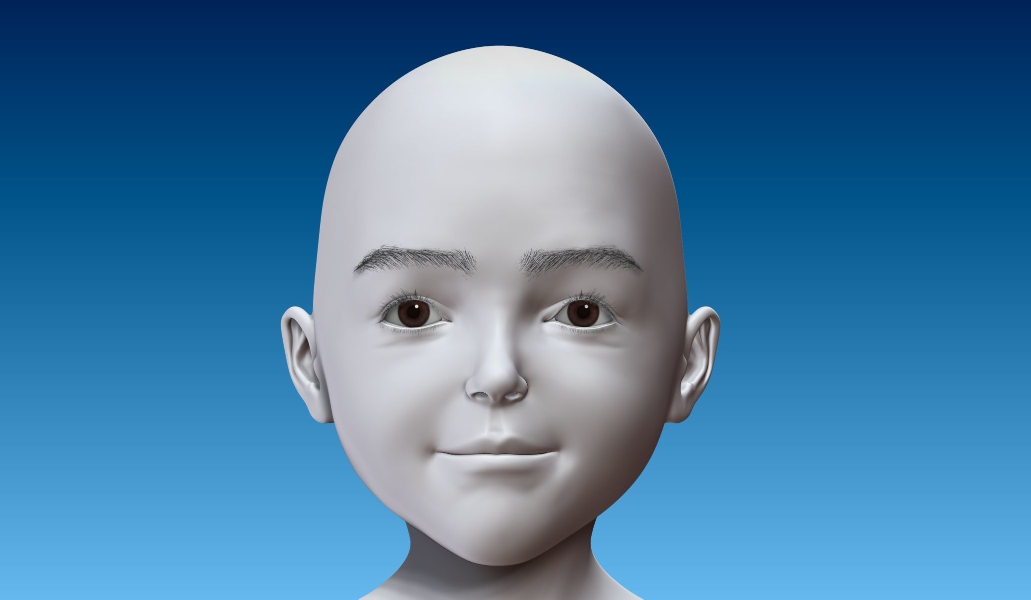 3D model Realistic child base mesh VR / AR / low-poly | CGTrader