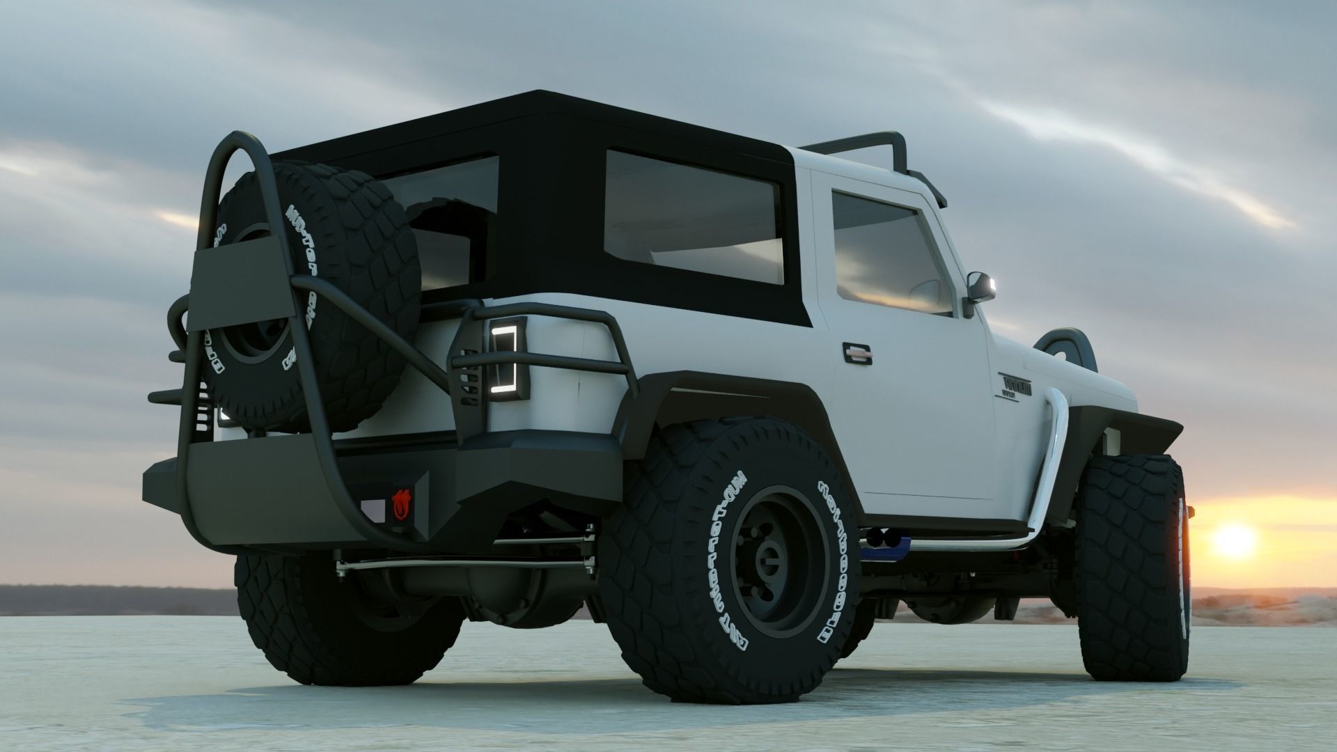 3D model Mahindra THAR 2015 modified VR / AR / low-poly | CGTrader