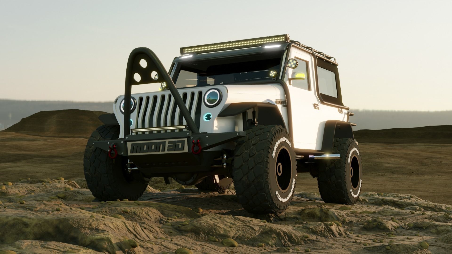 3D model Mahindra THAR 2015 modified VR / AR / low-poly | CGTrader
