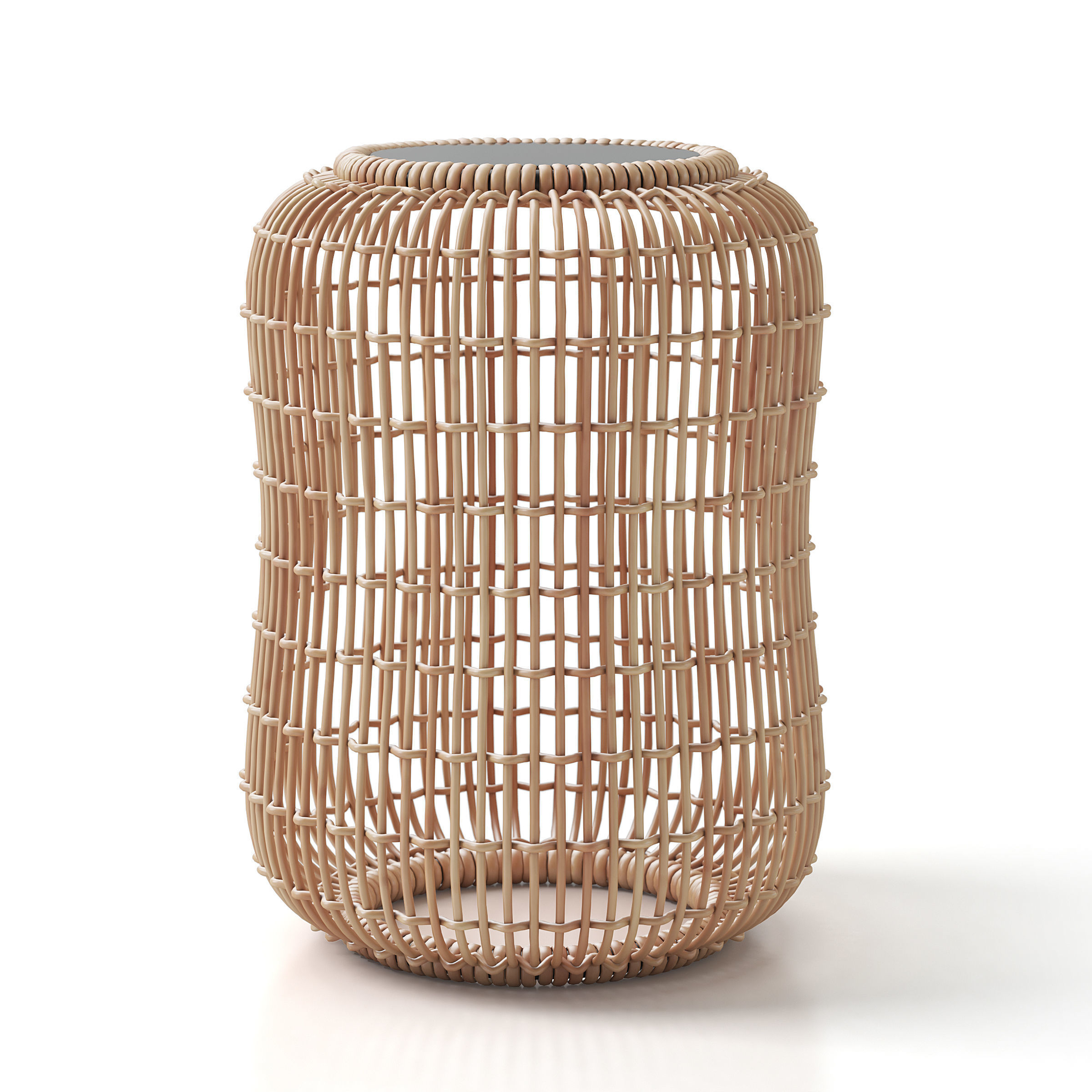 Rattan Table with Chairs 3D model | CGTrader