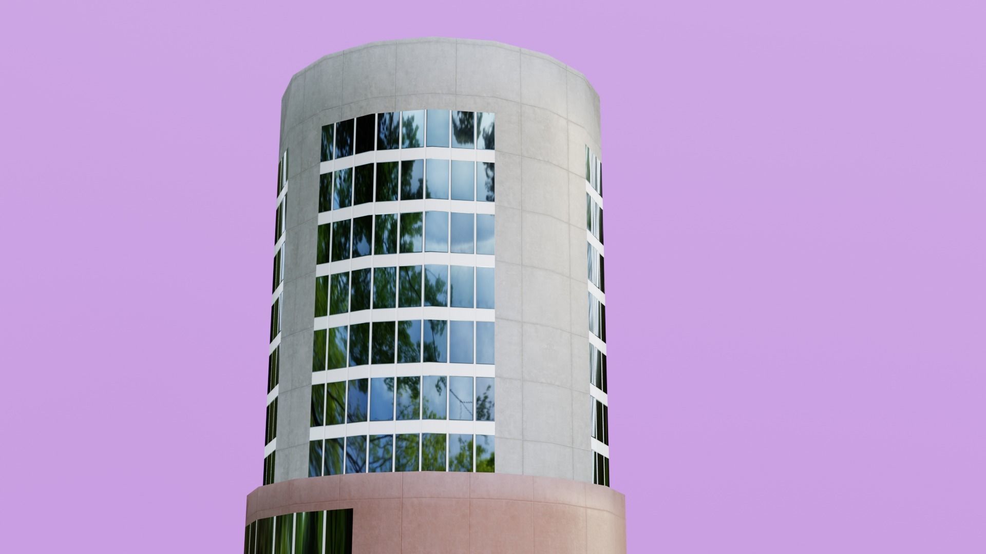 3D model Round office building VR / AR / low-poly | CGTrader