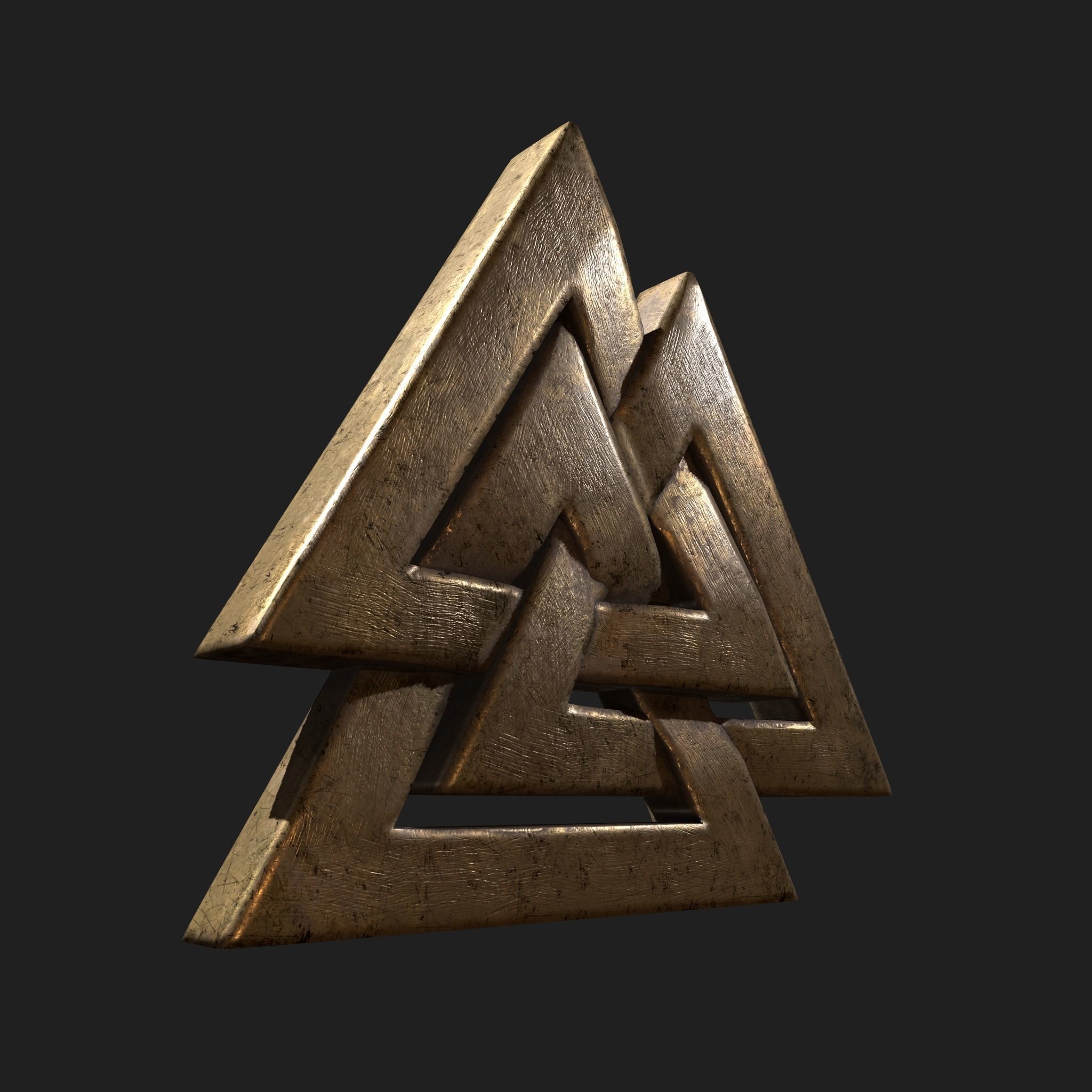 3D model Valknut Plaque VR / AR / low-poly | CGTrader