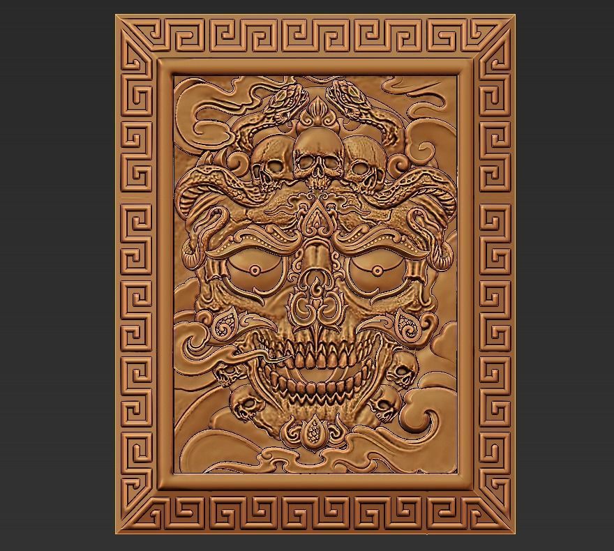 kapala skull 3D model 3D printable | CGTrader