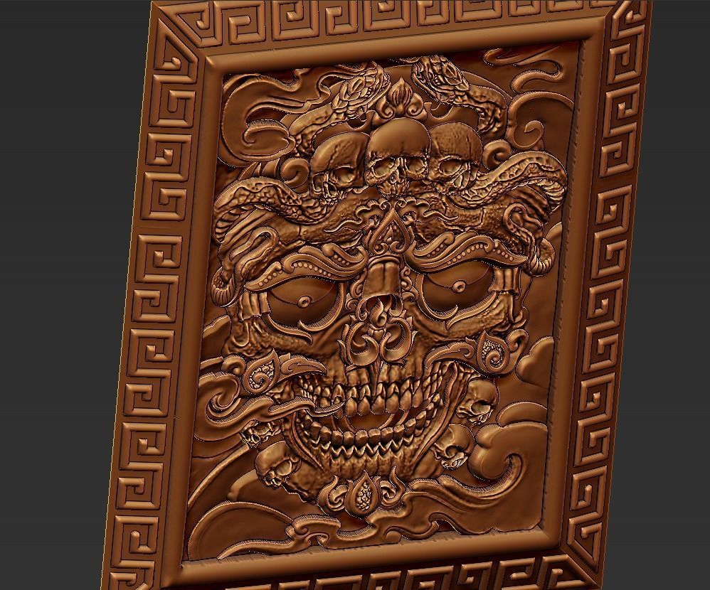 kapala skull 3D model 3D printable | CGTrader