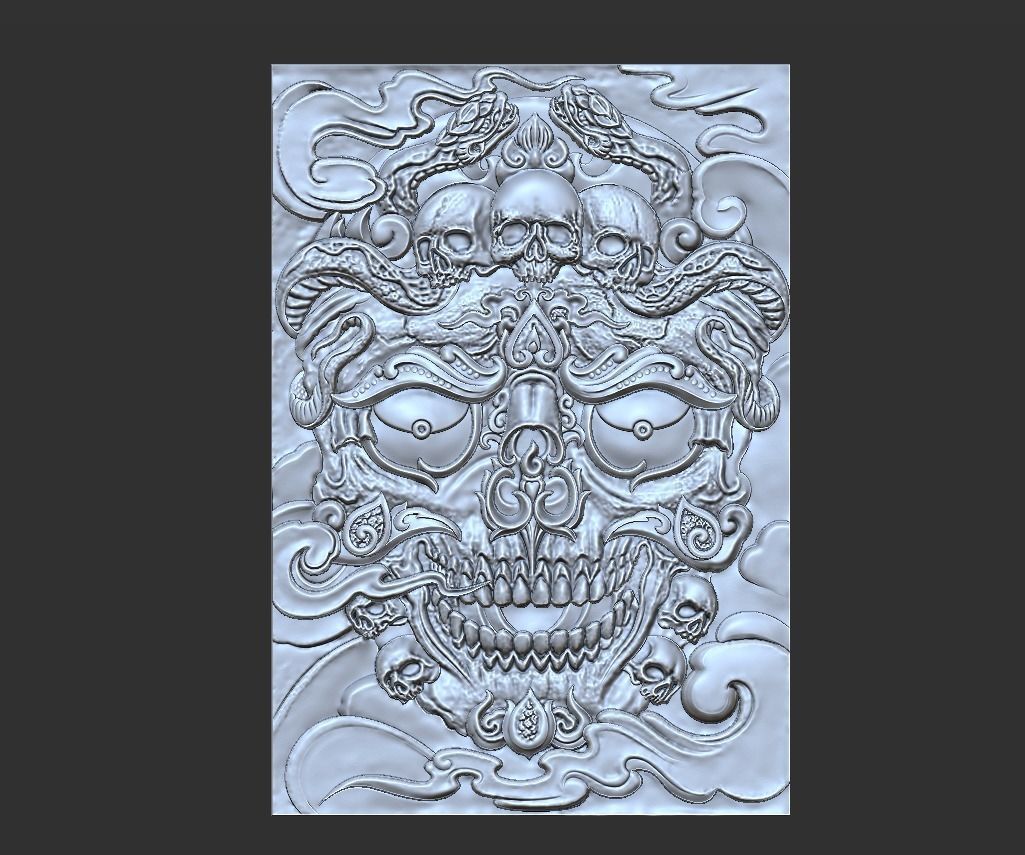 kapala skull 3D model 3D printable | CGTrader