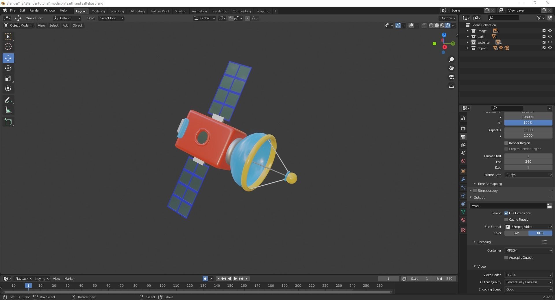 3D model Earth and satellite VR / AR / low-poly | CGTrader