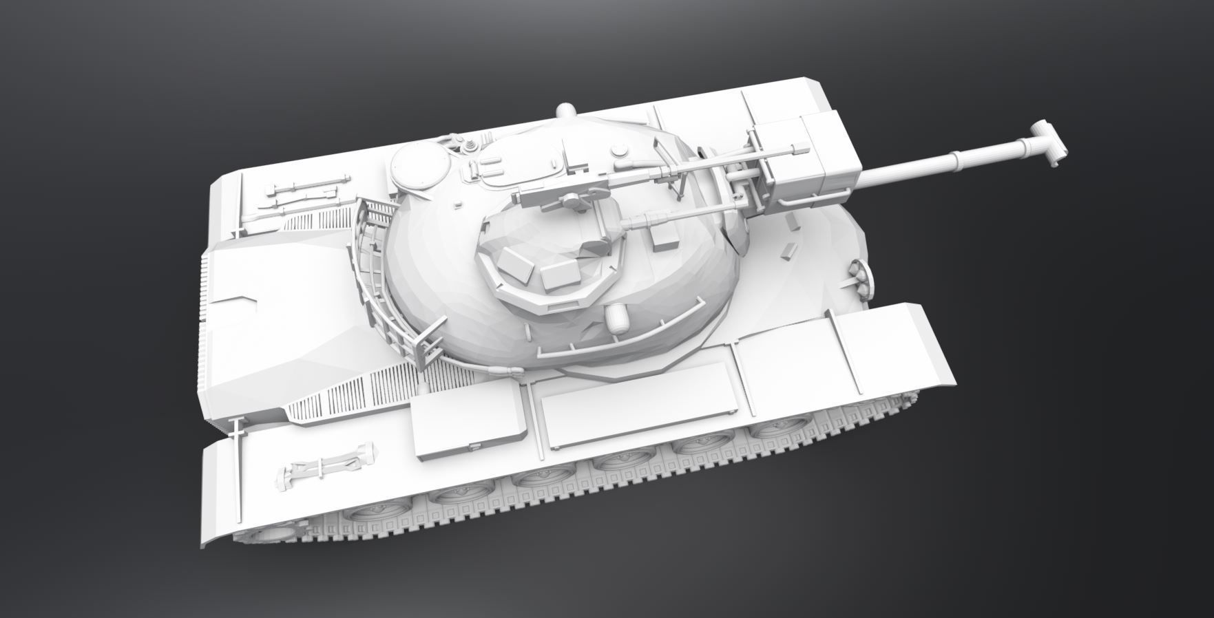 M48 Patton Scale Model 3D model 3D printable | CGTrader