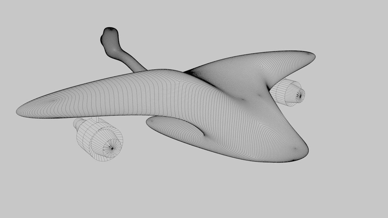 3D model Futuristic Seaplane Exterior Design VR / AR / low-poly | CGTrader