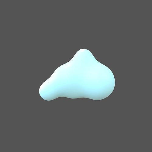 3D model Cartoon Cloud v14 002 VR / AR / low-poly | CGTrader