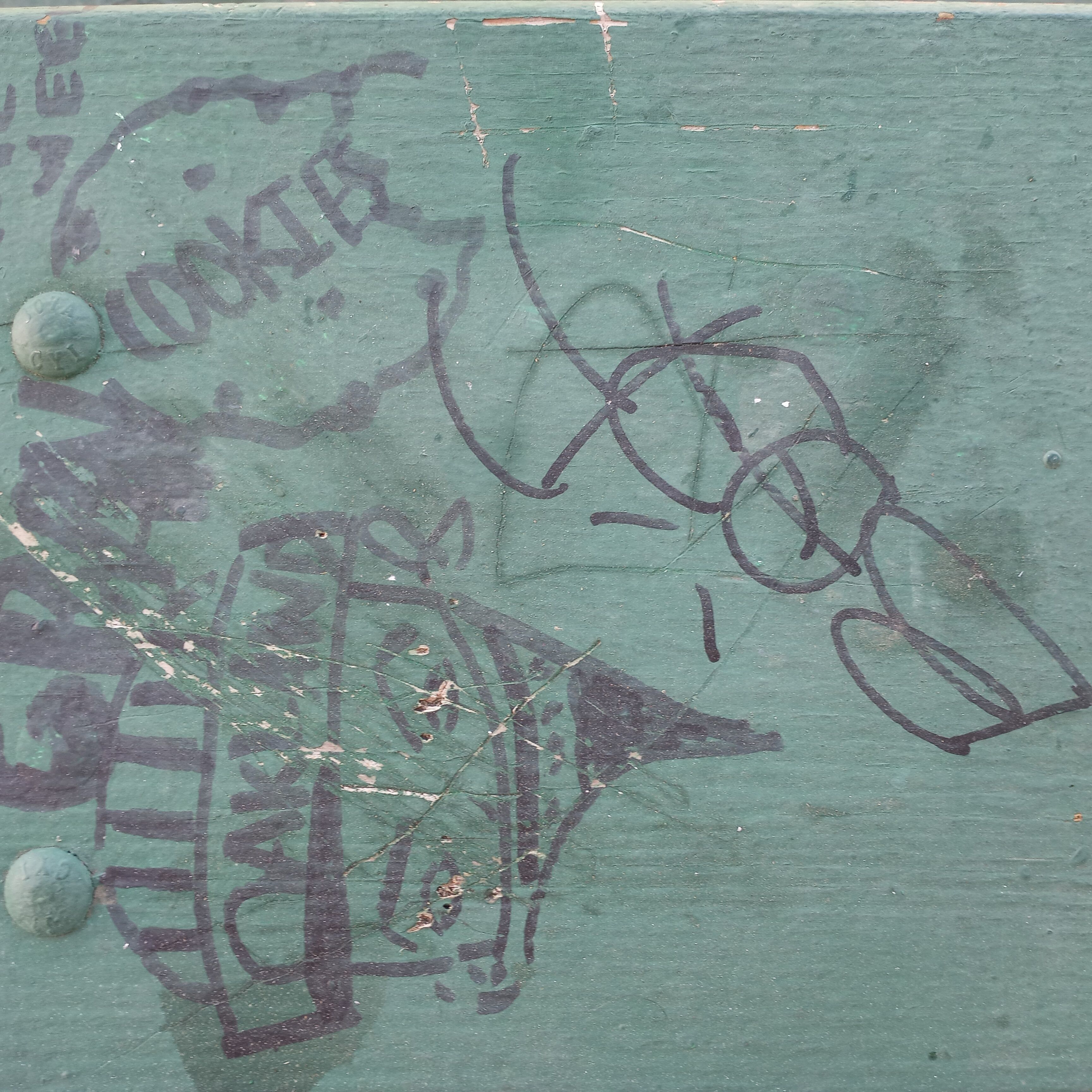 Graffiti on wooden bench decals free Texture | CGTrader