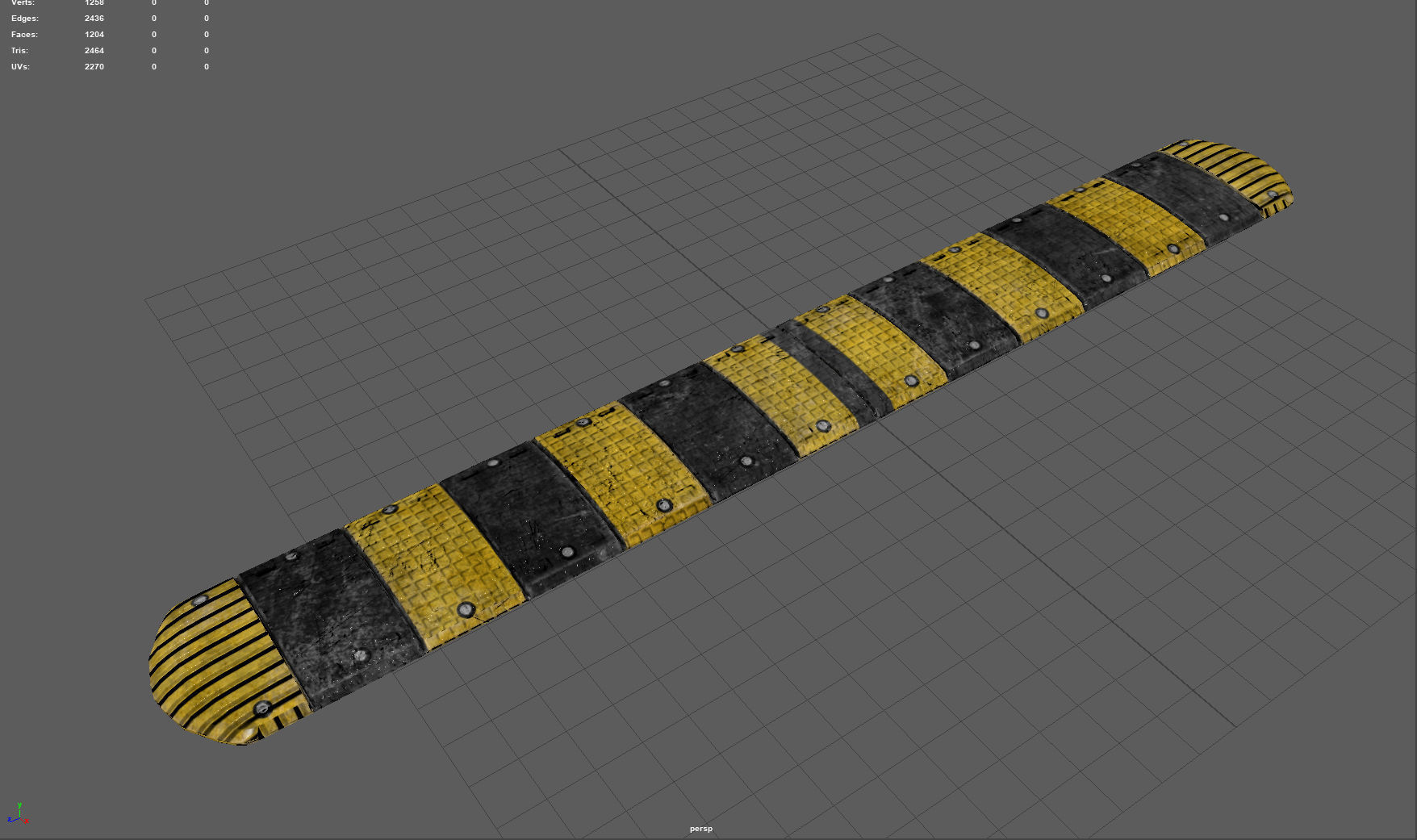 3D model Road bump VR / AR / low-poly | CGTrader