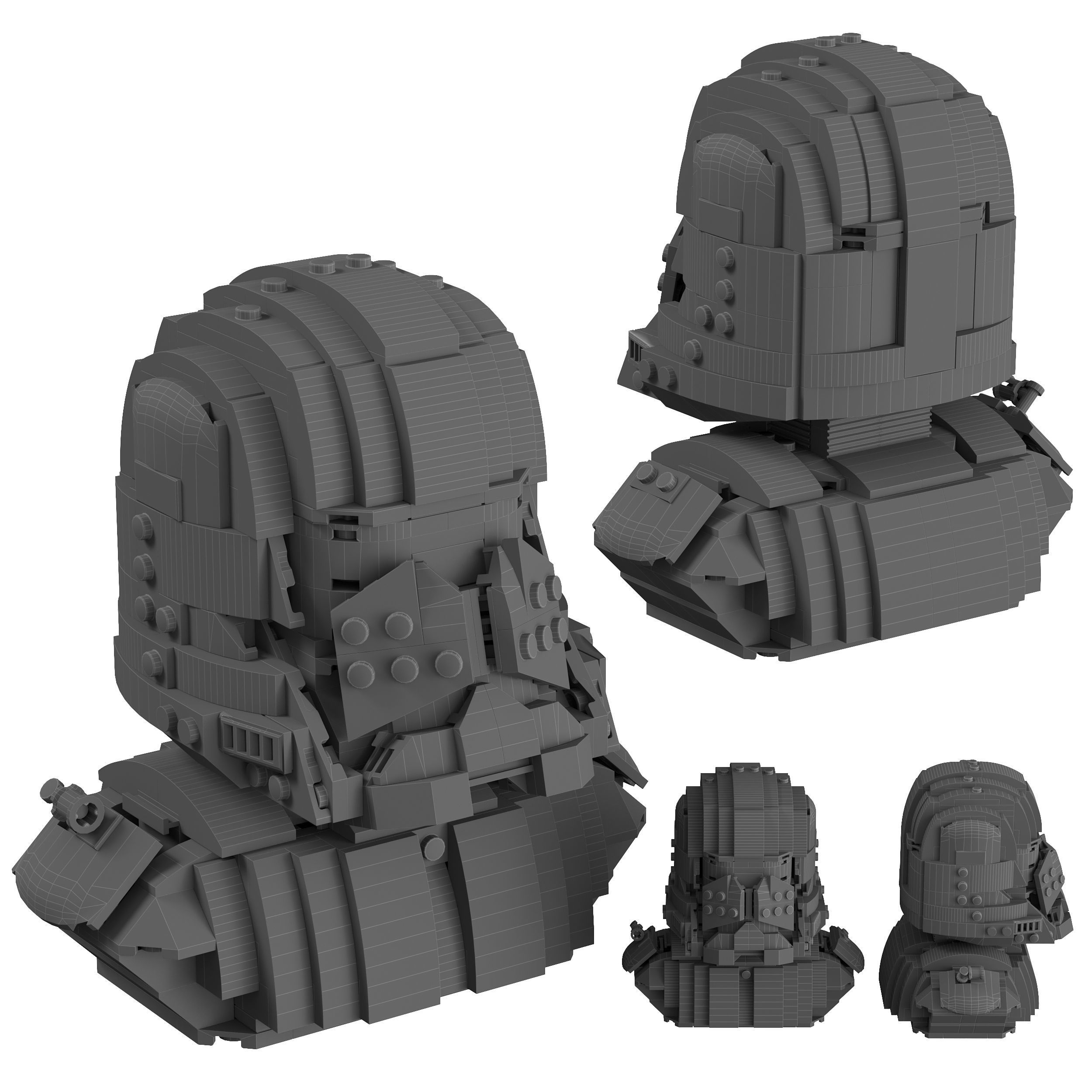 Lego - 77901 Sith Trooper Bust 3D model | CGTrader