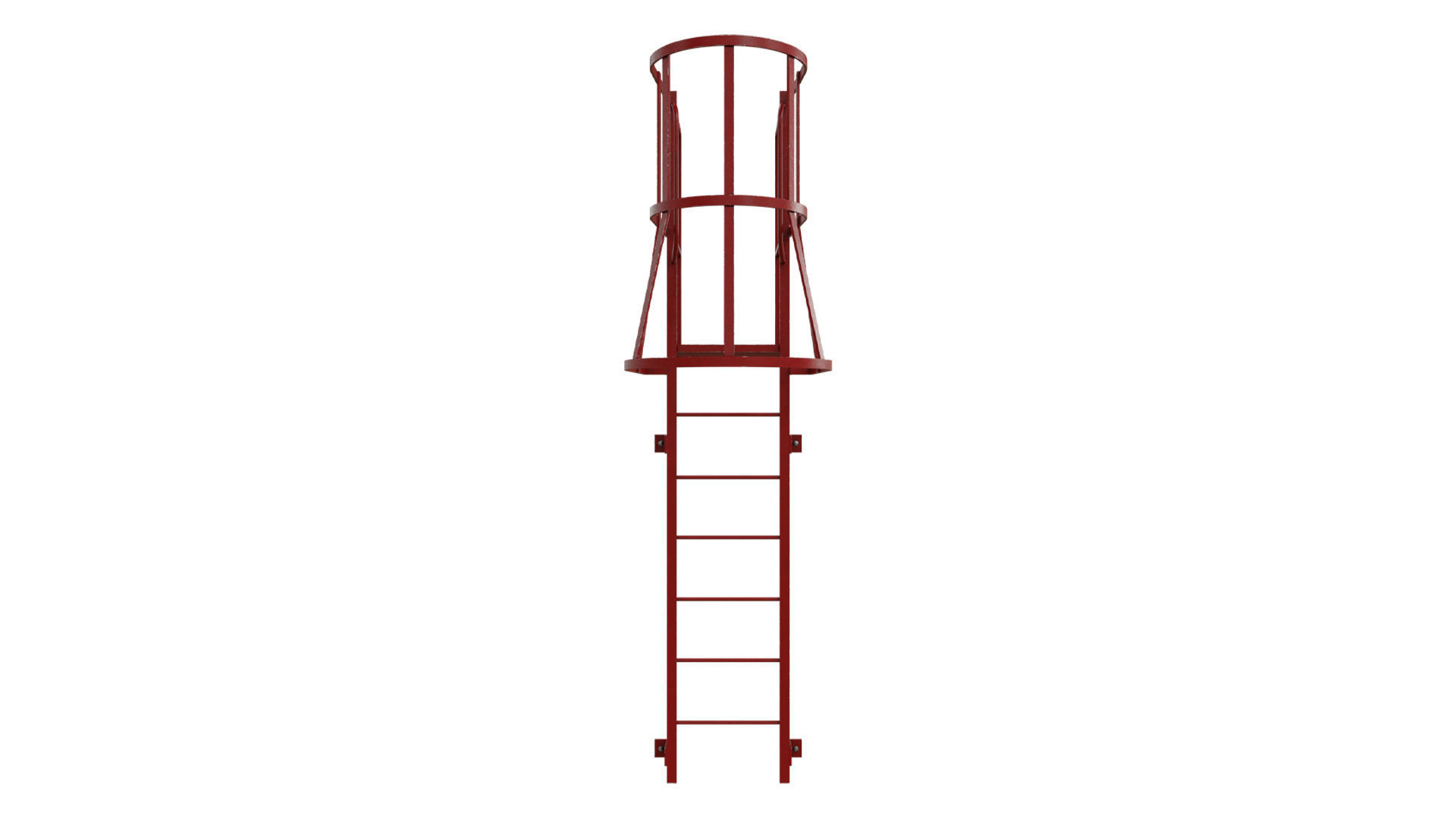 3D model Fire escape stair Red VR / AR / low-poly | CGTrader