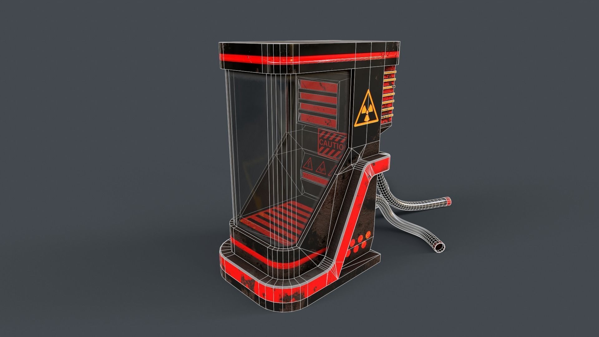 3D model Sci-Fi Teleportation Capsule V1 - 06 VR / AR / low-poly | CGTrader