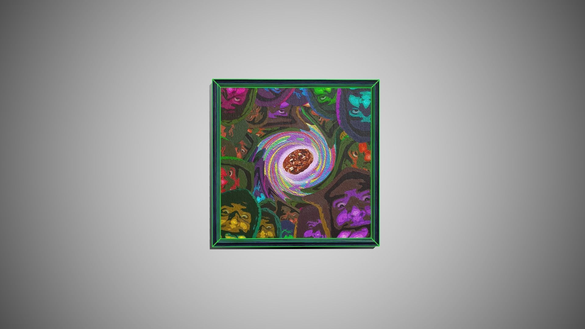 Cursed Abstract picture free VR / AR / low-poly 3D model | CGTrader