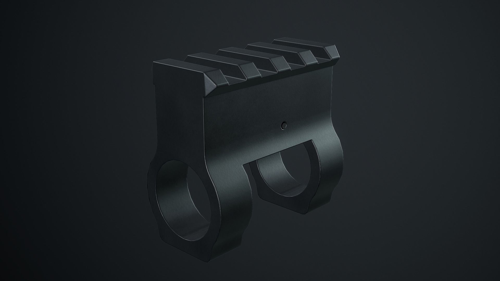 3D model Gasblock with Picatinny Rail VR / AR / low-poly | CGTrader