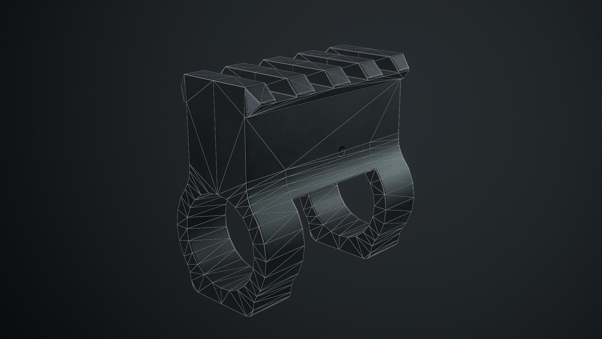 3D model Gasblock with Picatinny Rail VR / AR / low-poly | CGTrader