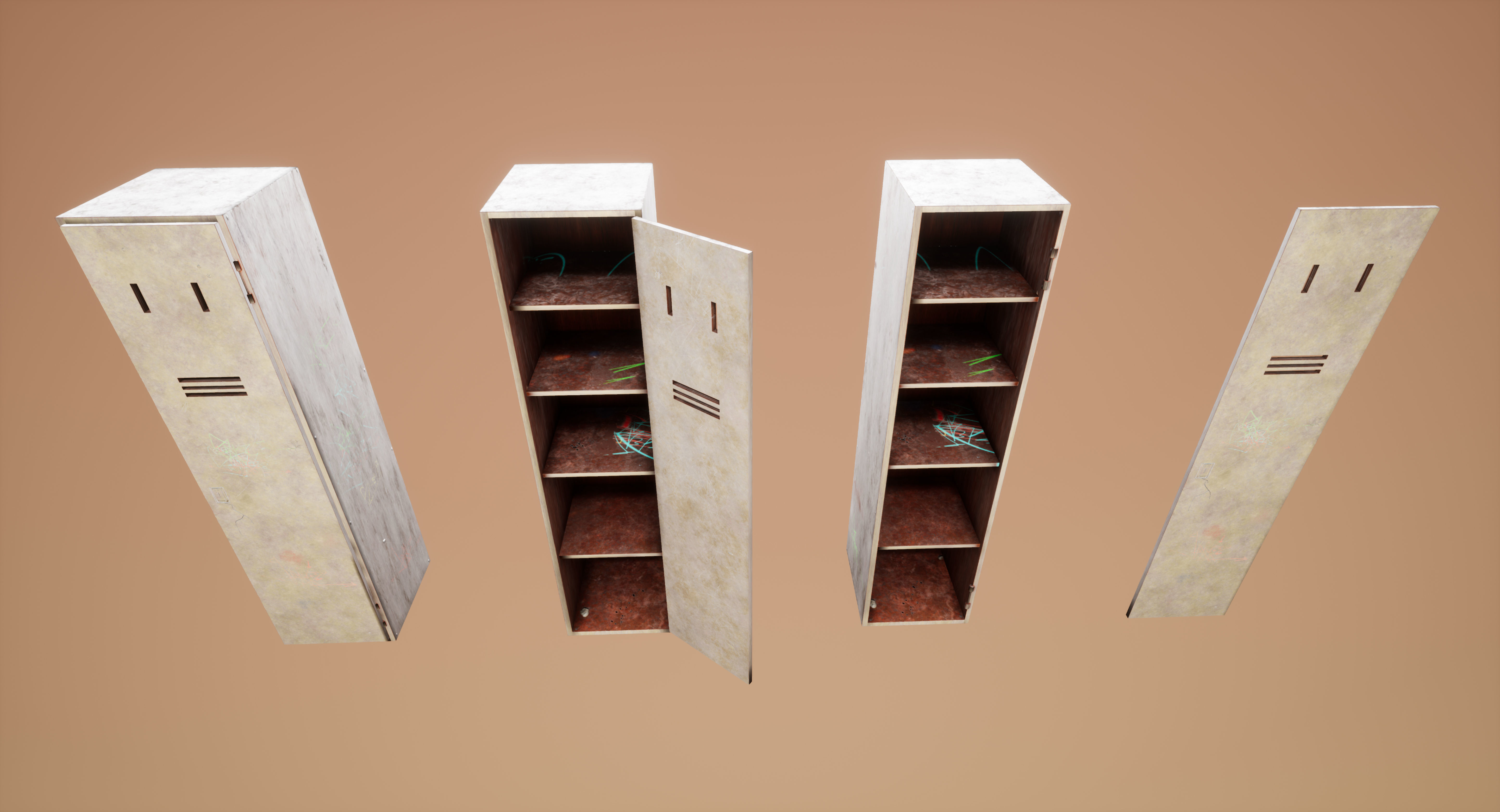 Locker Dirty - Low Poly - FREE free VR / AR / low-poly 3D model ...