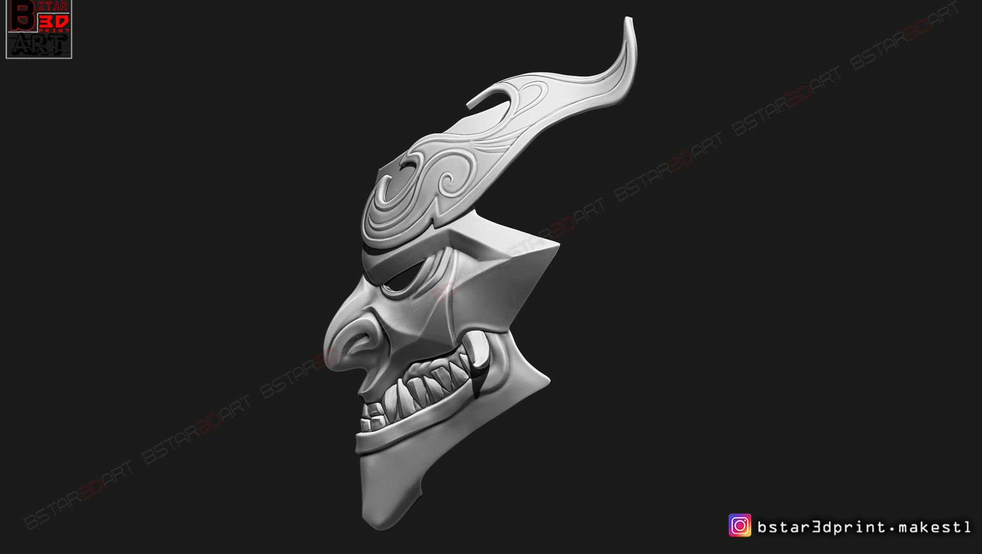 Shan Hai Scrolls Jhin Mask - Jhin God - League Of Legends 3D model 3D ...