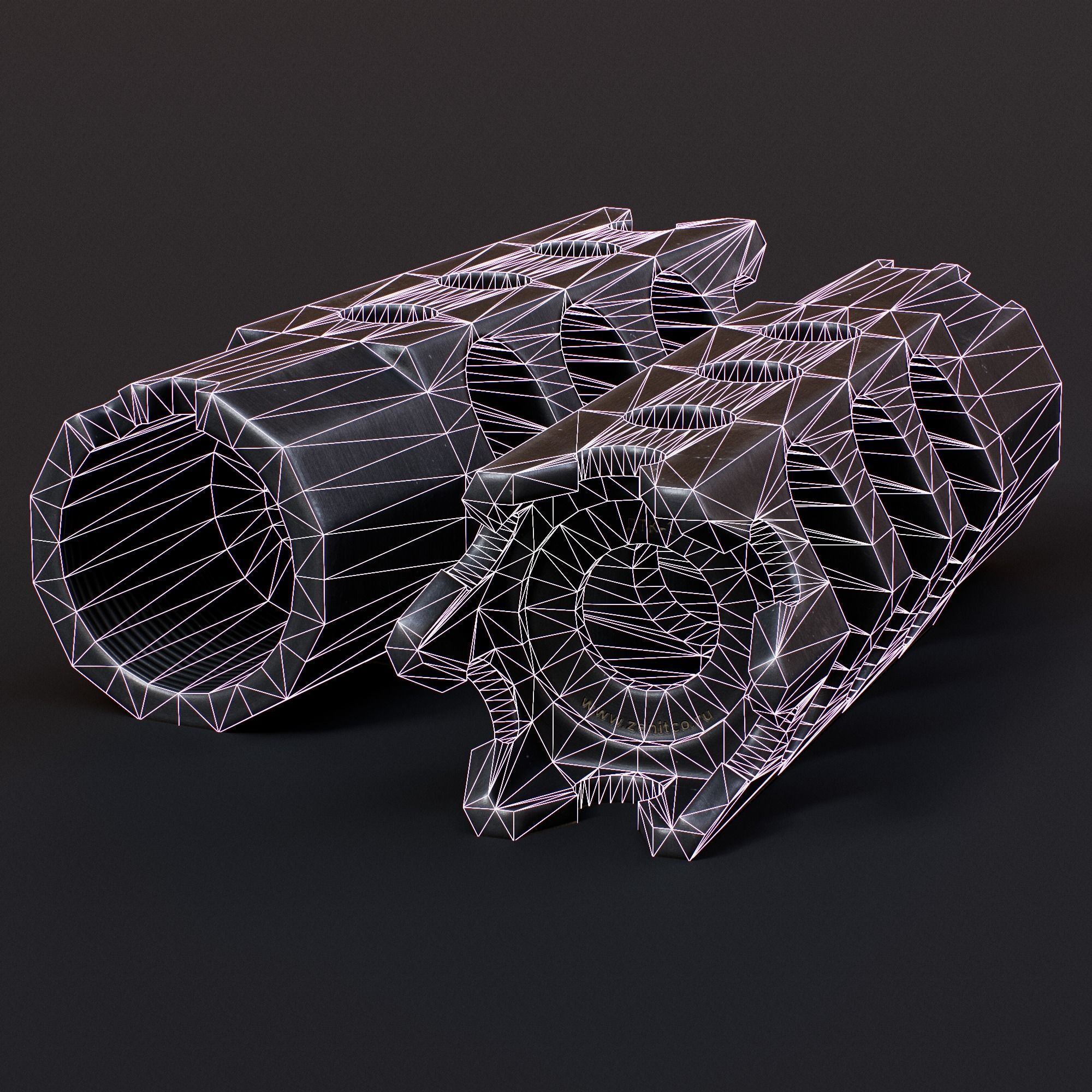 3D model Zenit DTK-1 Muzzle Brake VR / AR / low-poly | CGTrader