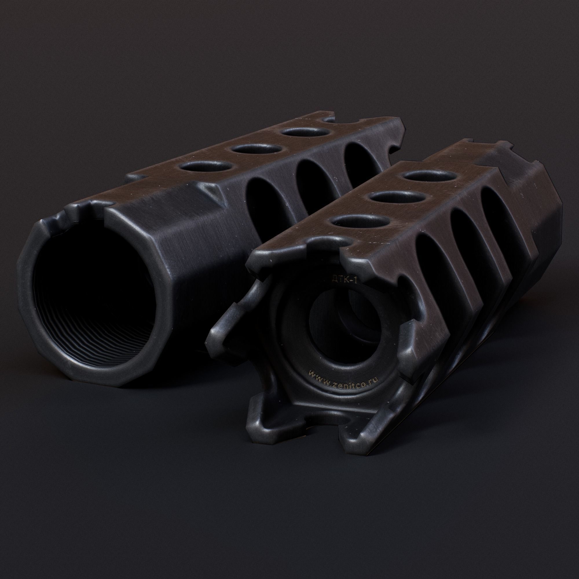 3D model Zenit DTK-1 Muzzle Brake VR / AR / low-poly | CGTrader