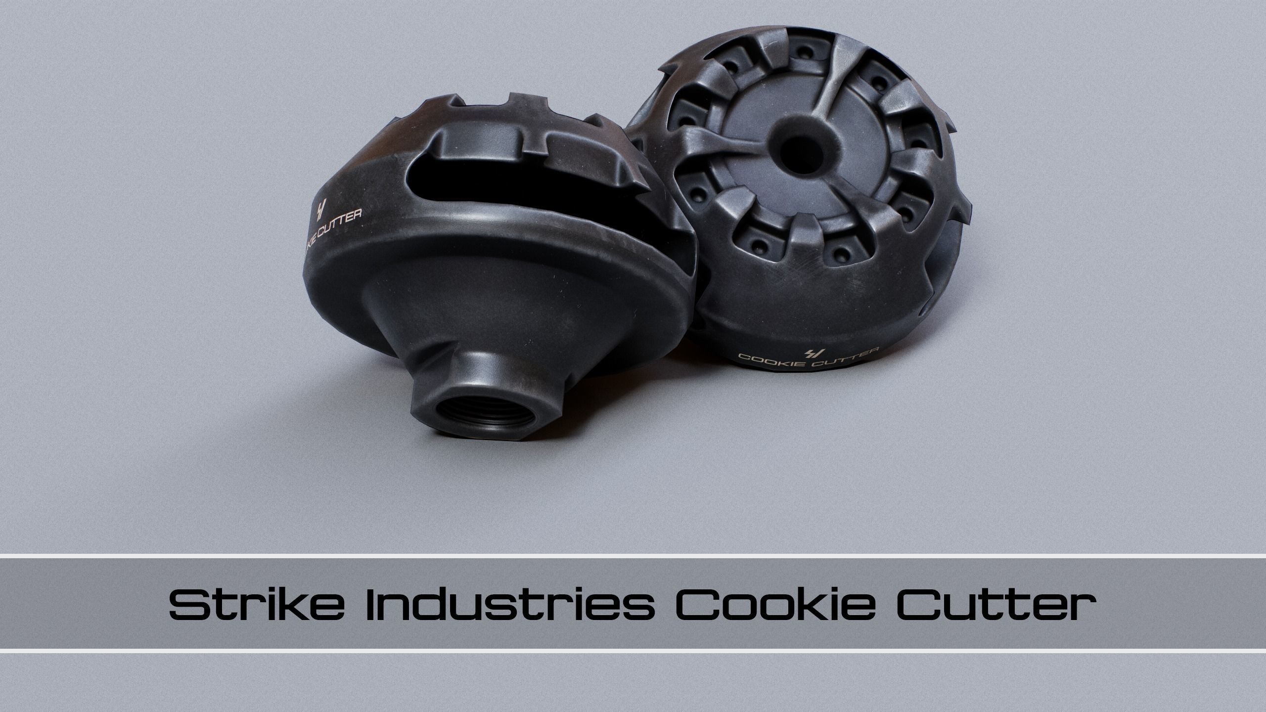 3D model Strike Industries Cookie Cutter Muzzle Brake VR / AR / low ...