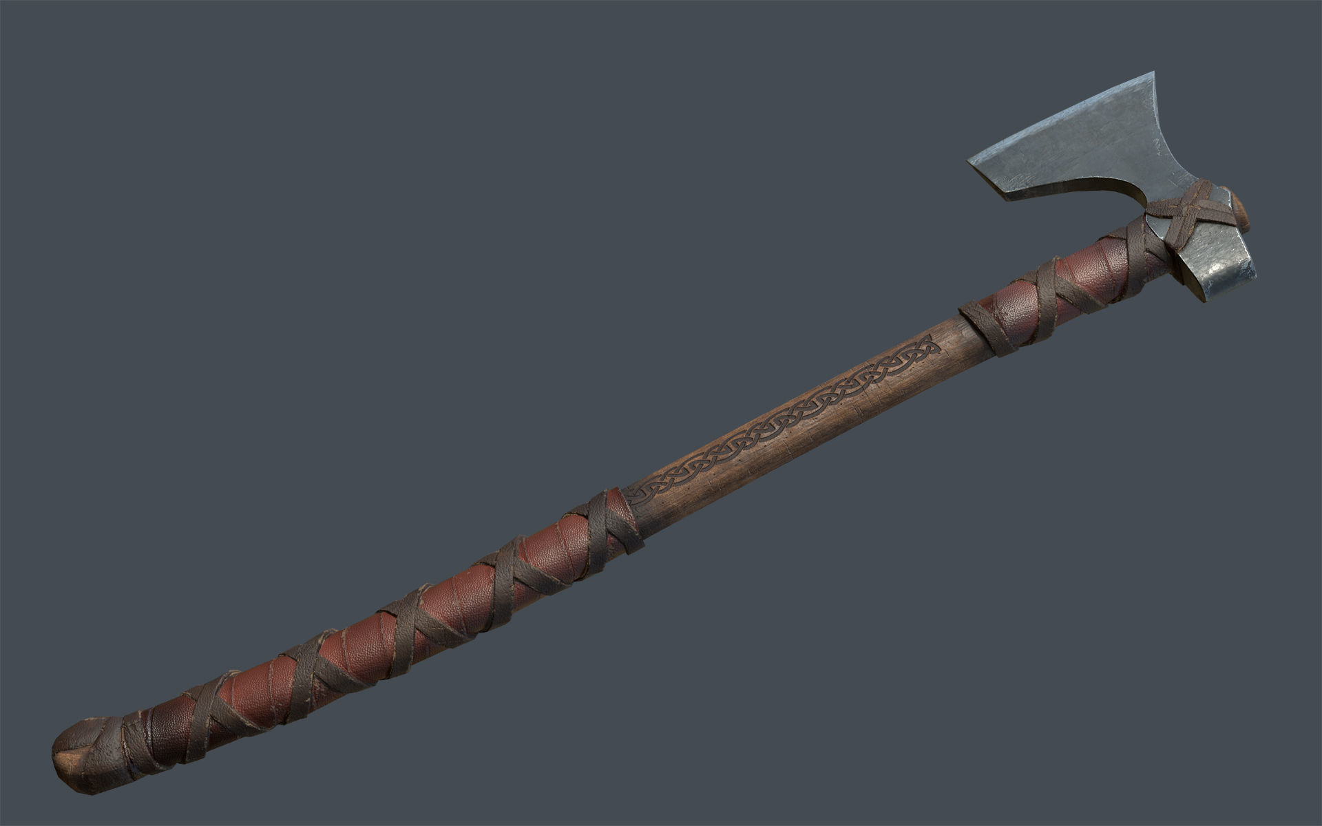 3D model Viking Long Axe VR / AR / low-poly | CGTrader