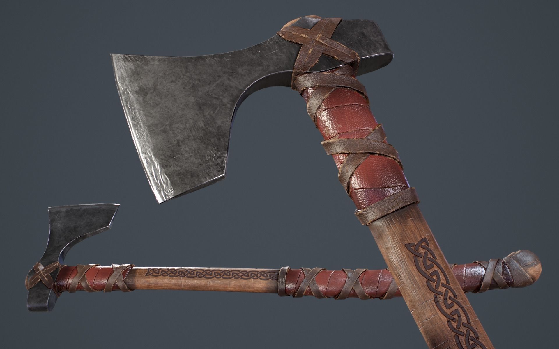3D model Viking Long Axe VR / AR / low-poly | CGTrader