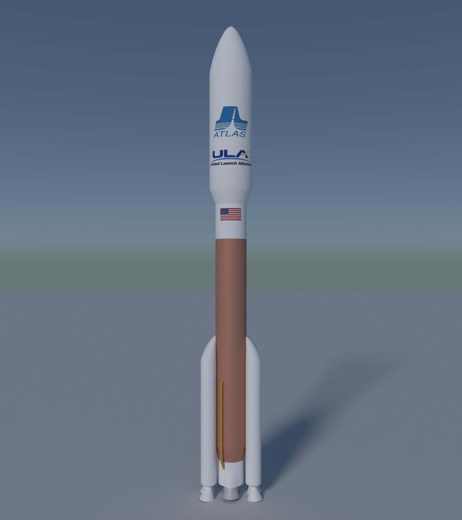 Atlas V 541 free 3D model | CGTrader