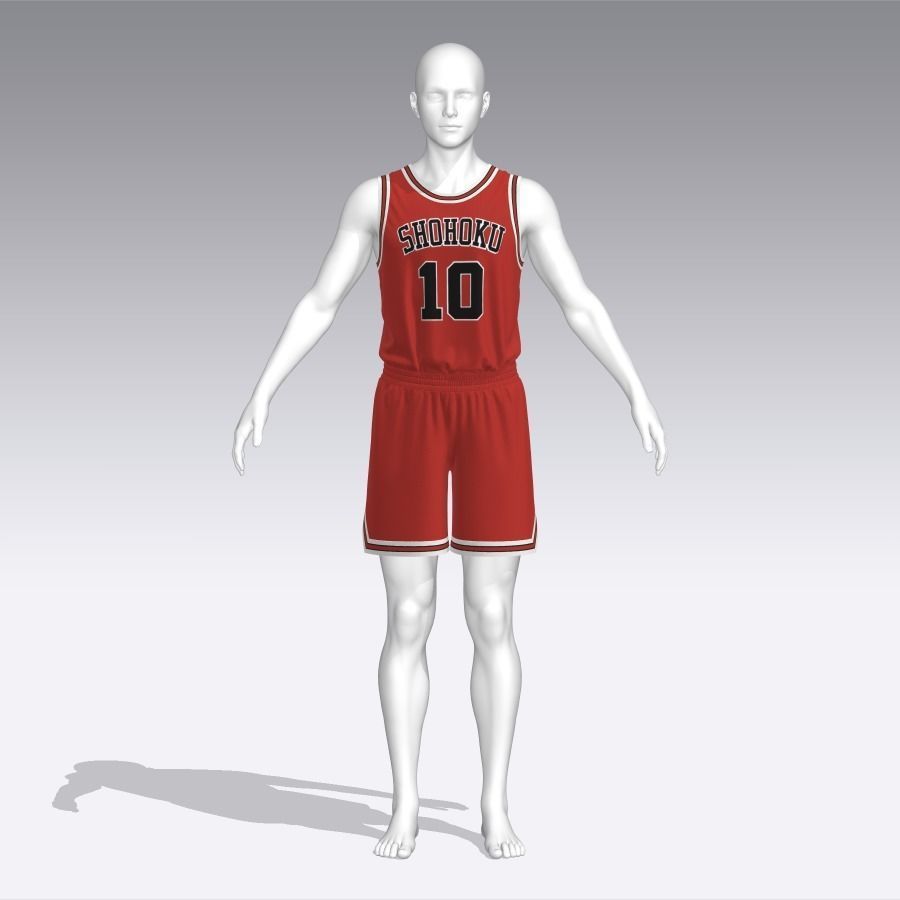 Basketball uniform Slam Dunk 3D model | CGTrader