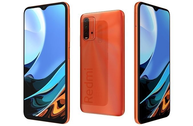 Xiaomi Redmi 9T Sunrise Orange 3D model | CGTrader