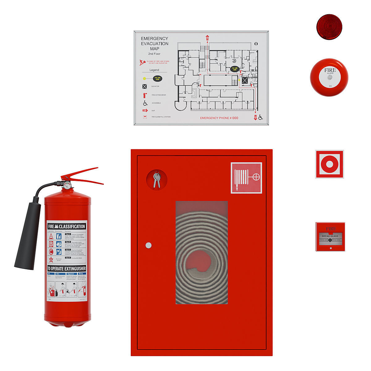 Fire Fighting System BLENDER 3D Model Cycles 3D model | CGTrader