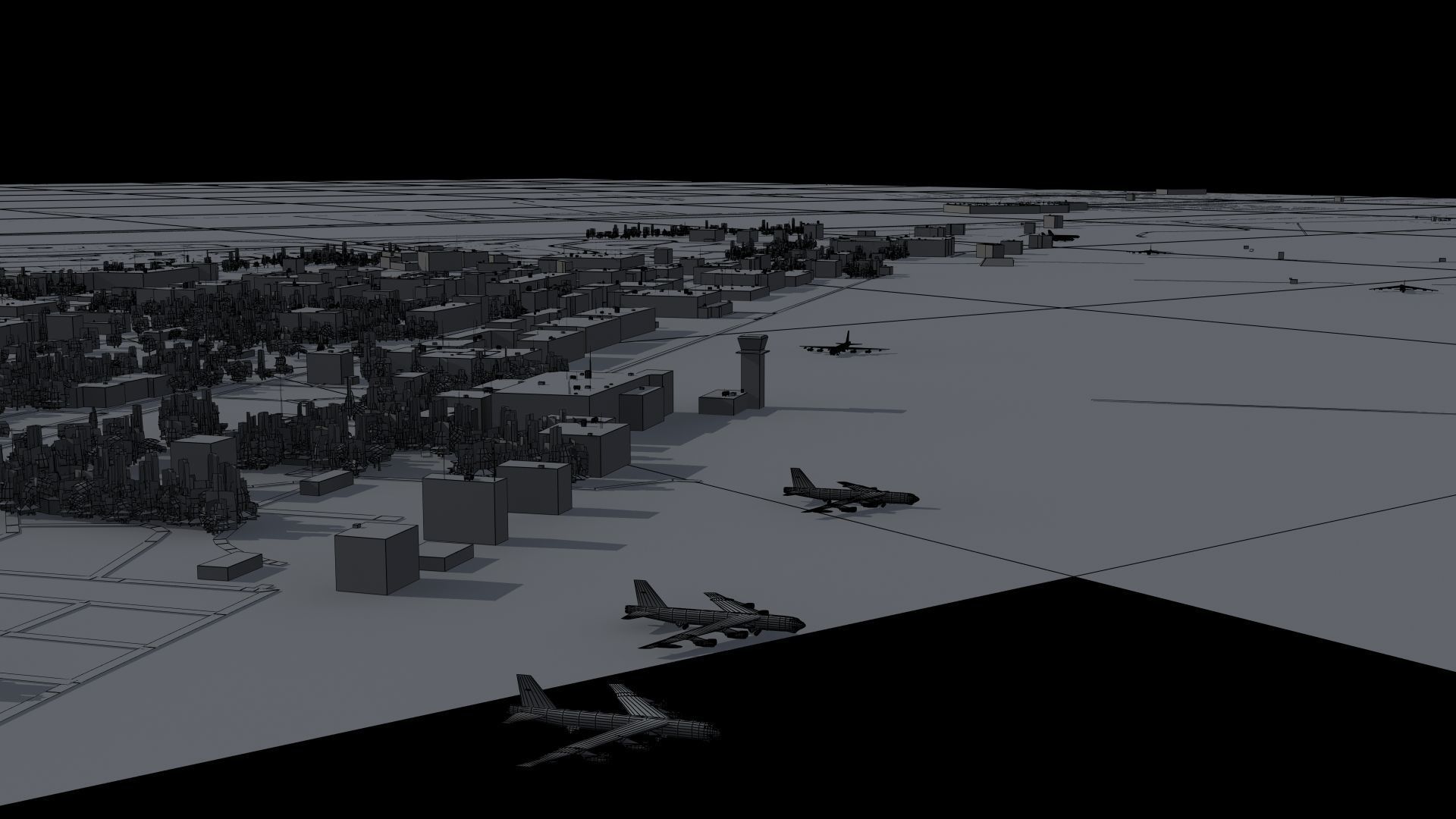 3D model Military Airbase VR / AR / low-poly | CGTrader
