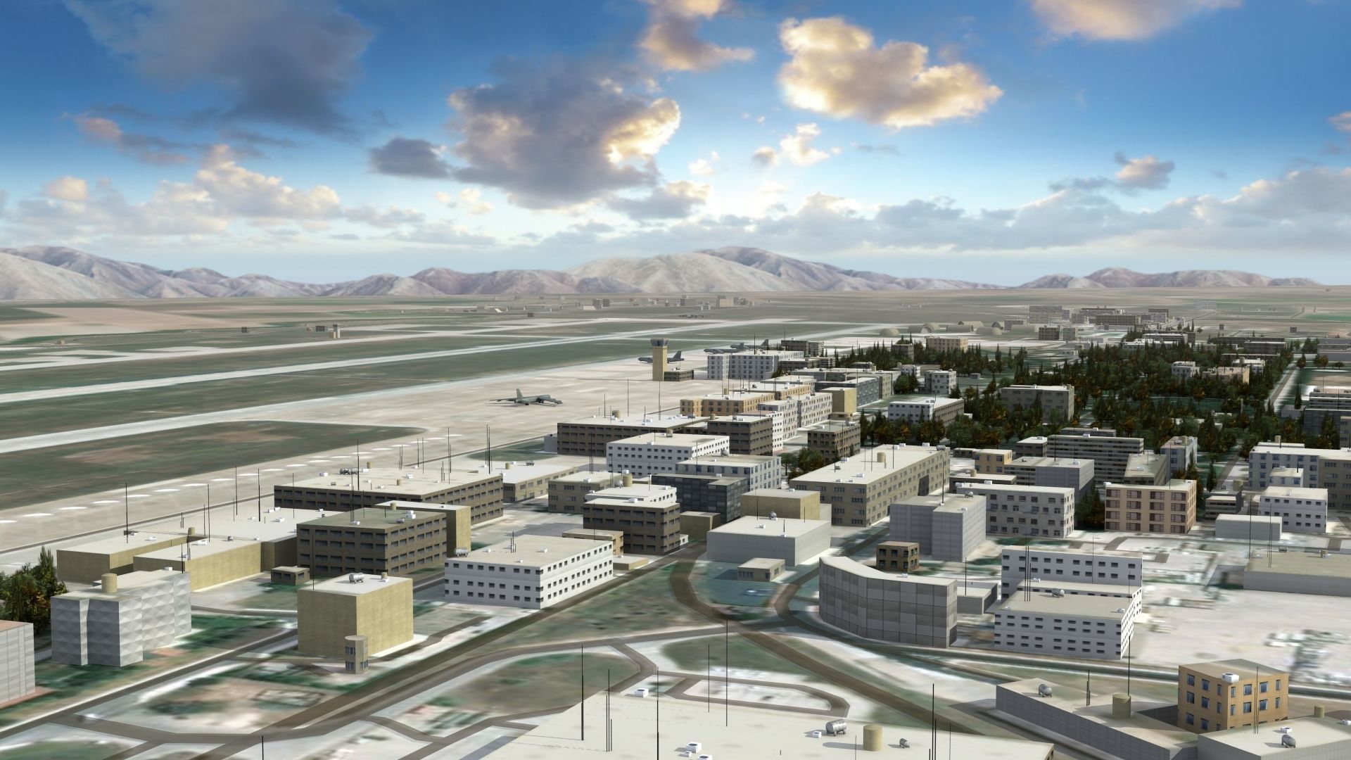 3D model Military Airbase VR / AR / low-poly | CGTrader