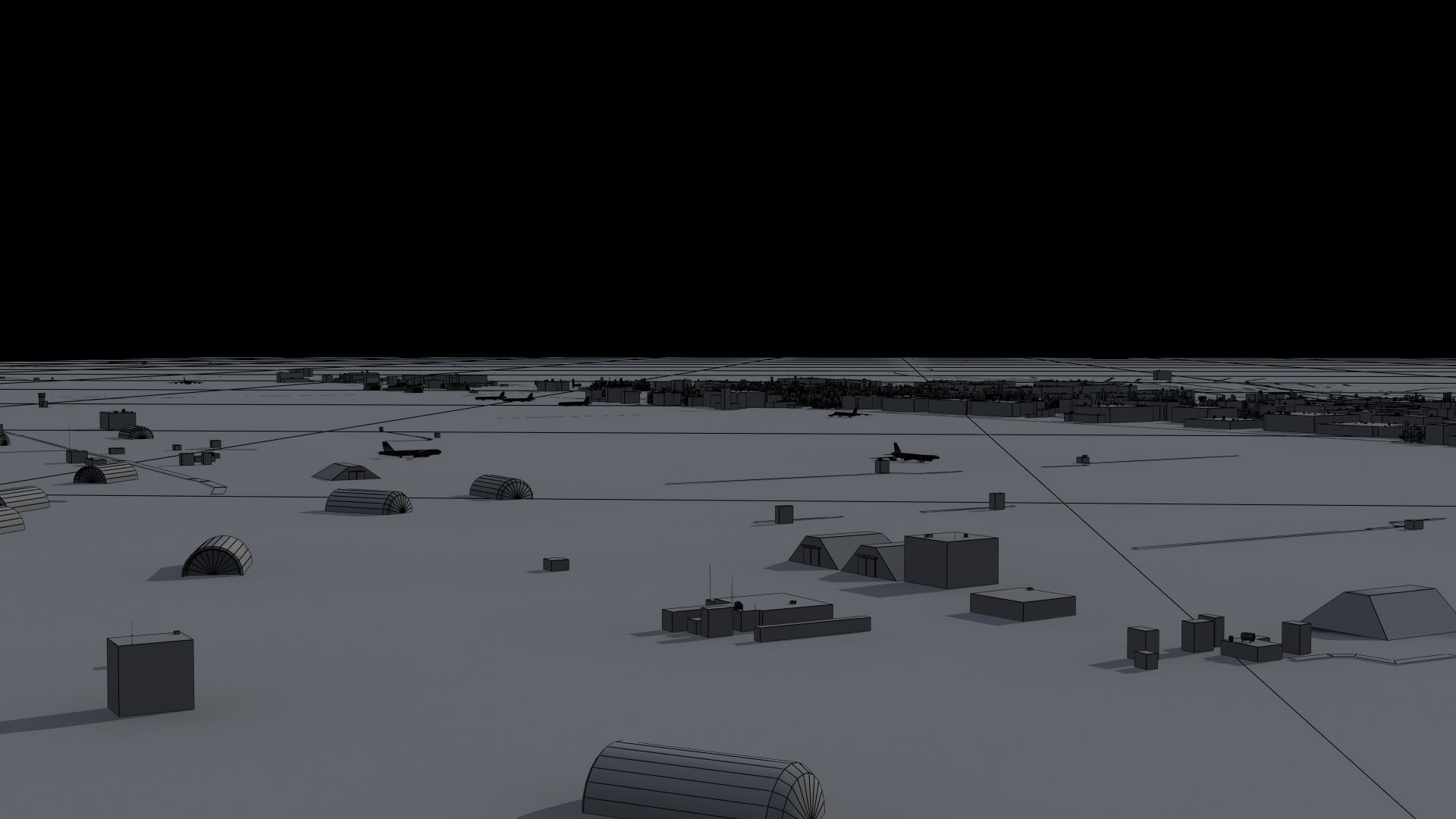 3D model Military Airbase VR / AR / low-poly | CGTrader