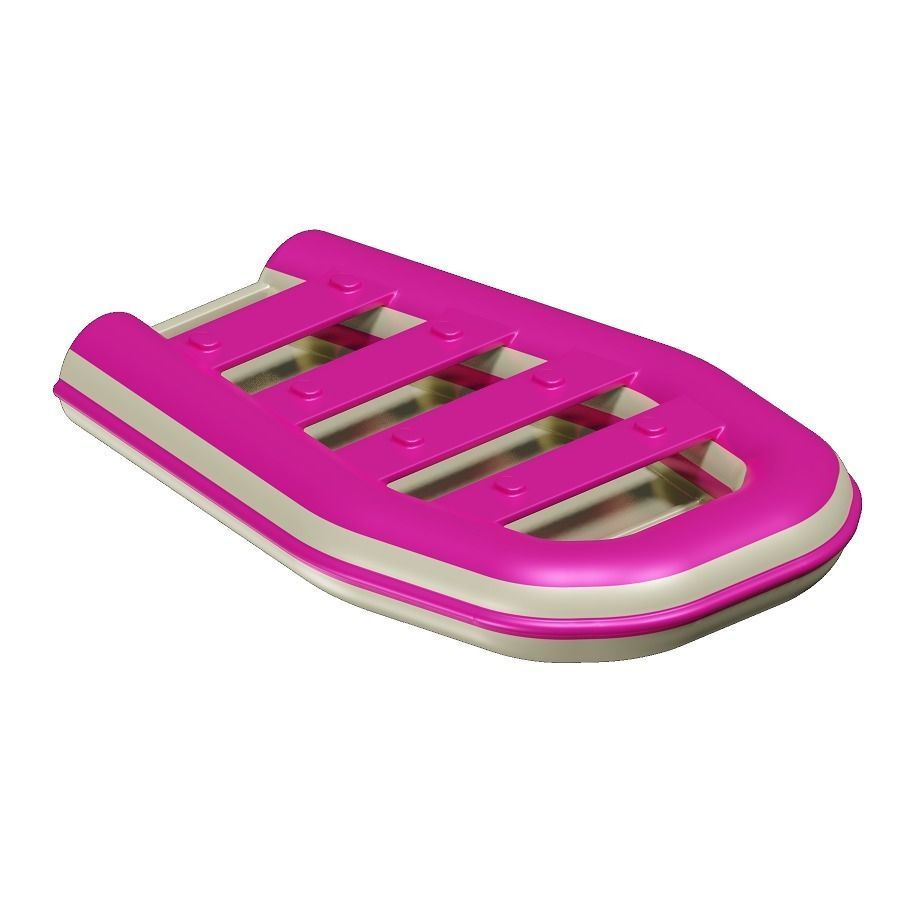 Stylish Inflatable Boat 3D model 3D printable | CGTrader
