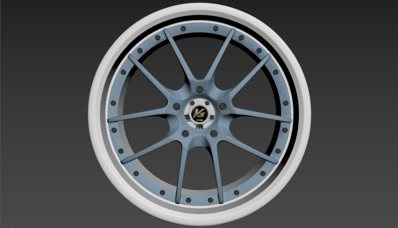 WORK VS-SS Wheel 3D model | CGTrader