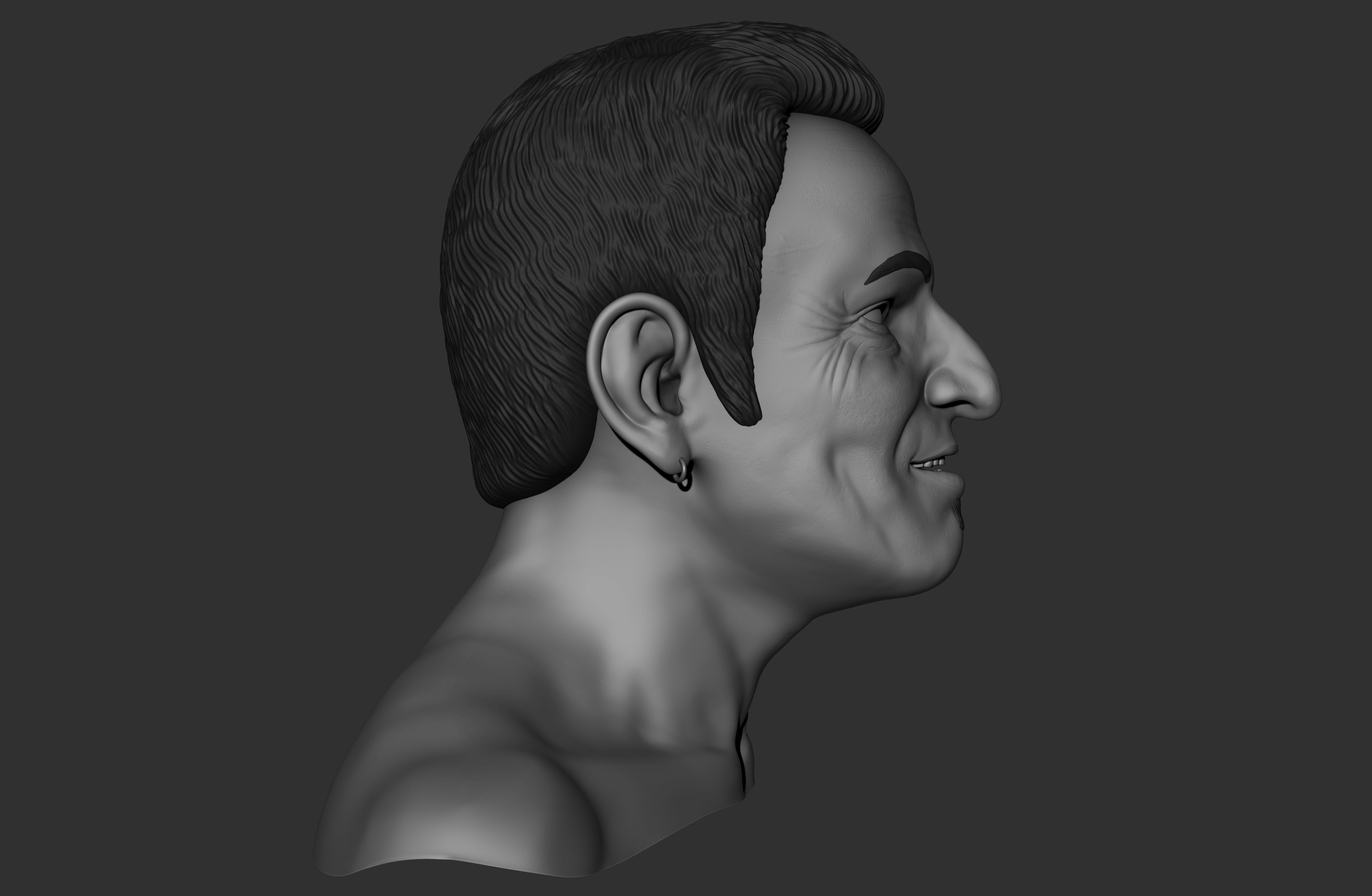 Bruce Springsteen bust 3d model 3D model | CGTrader