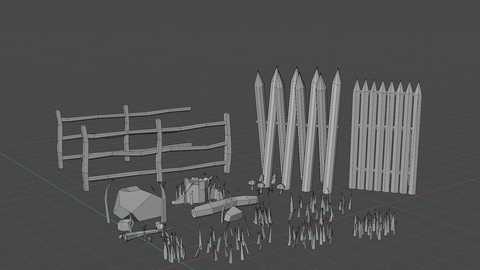 90 Low Poly Models Pack Game Ready free VR / AR / low-poly 3D model ...