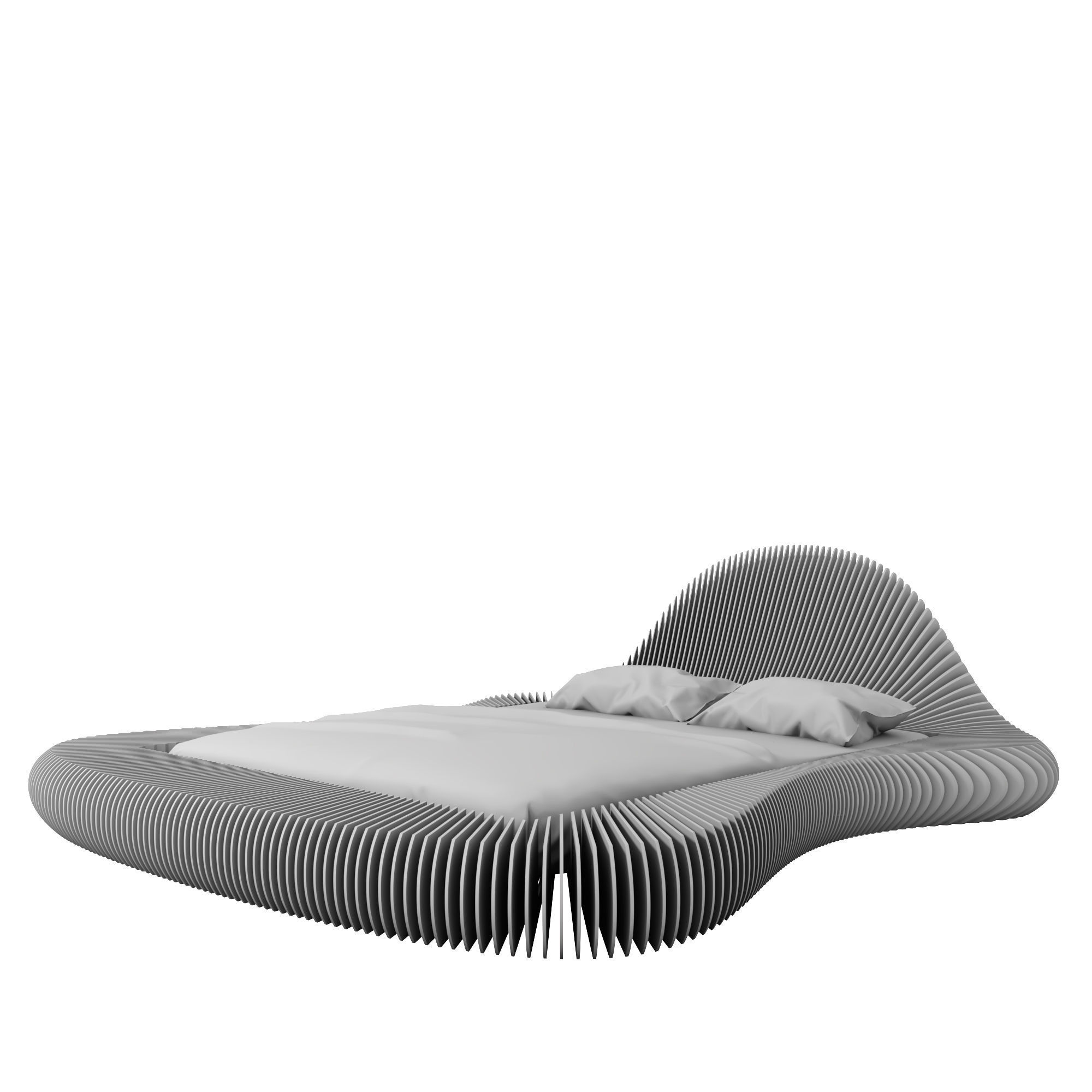 Parametric Bed 3D model | CGTrader