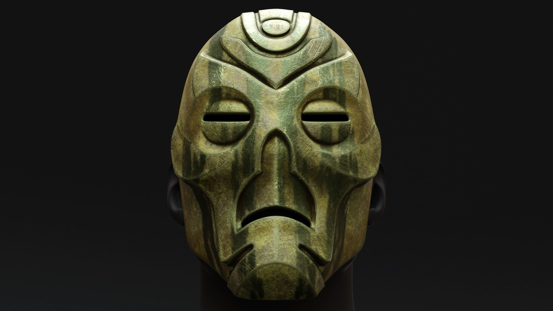 Skyrim Dragon Priest Mask - Otar 3D model | CGTrader
