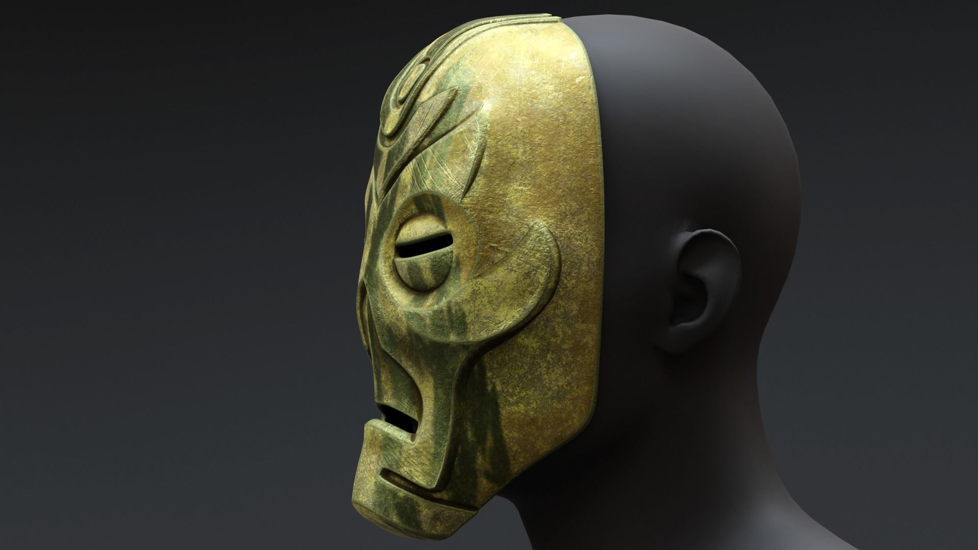 Skyrim Dragon Priest Mask - Otar 3D model | CGTrader