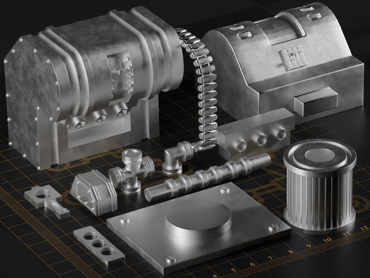 3D model Robot vehicle kitbash VR / AR / low-poly | CGTrader