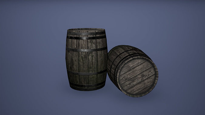 3D model Barrel Low Poly Game Ready VR / AR / low-poly | CGTrader