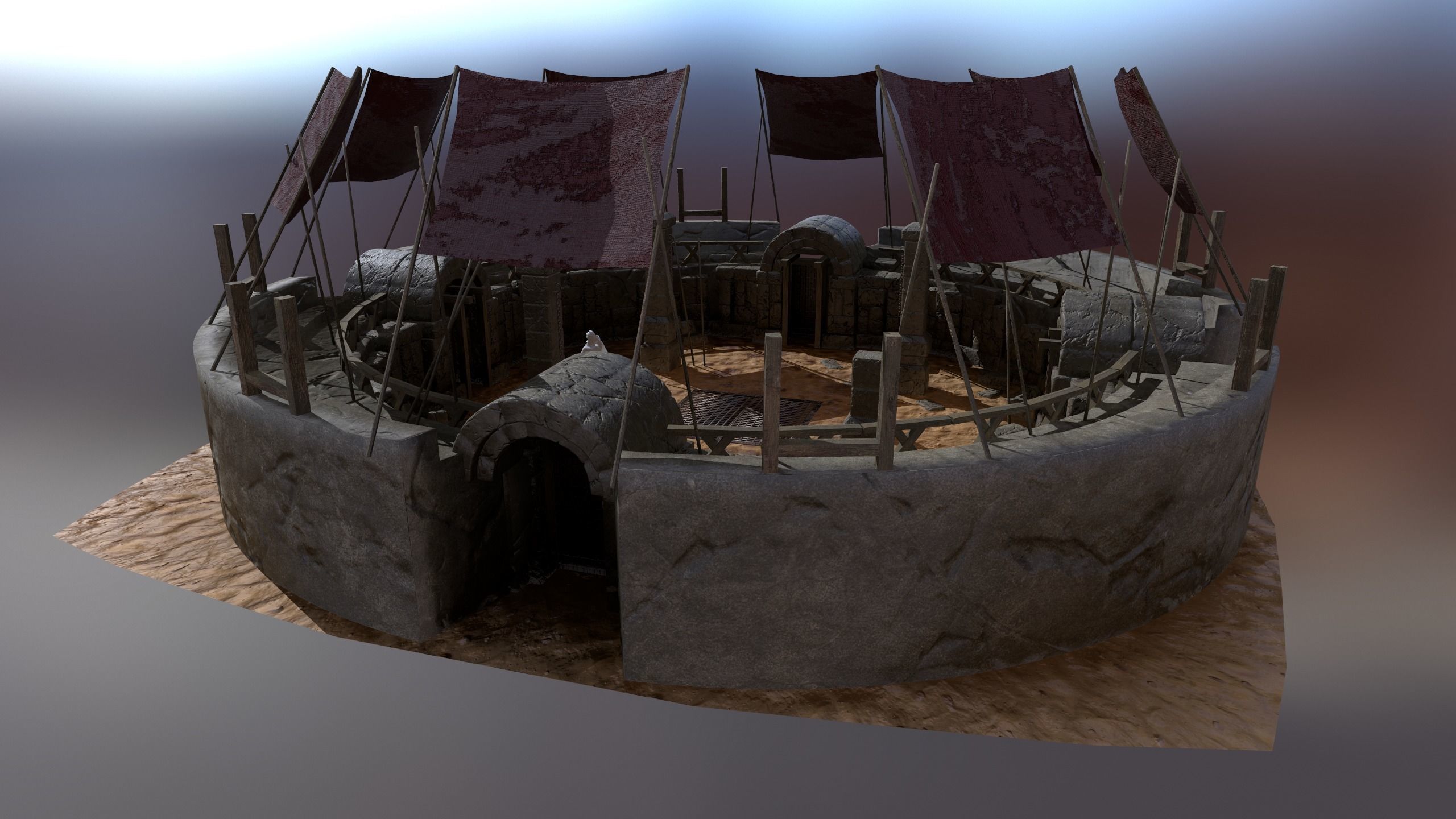 3D model Gladiator Arena VR / AR / low-poly | CGTrader