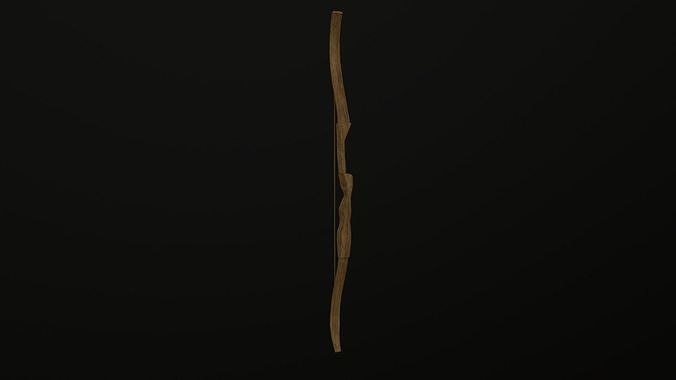 3D model Wooden Bow Weapon Game Ready VR / AR / low-poly | CGTrader