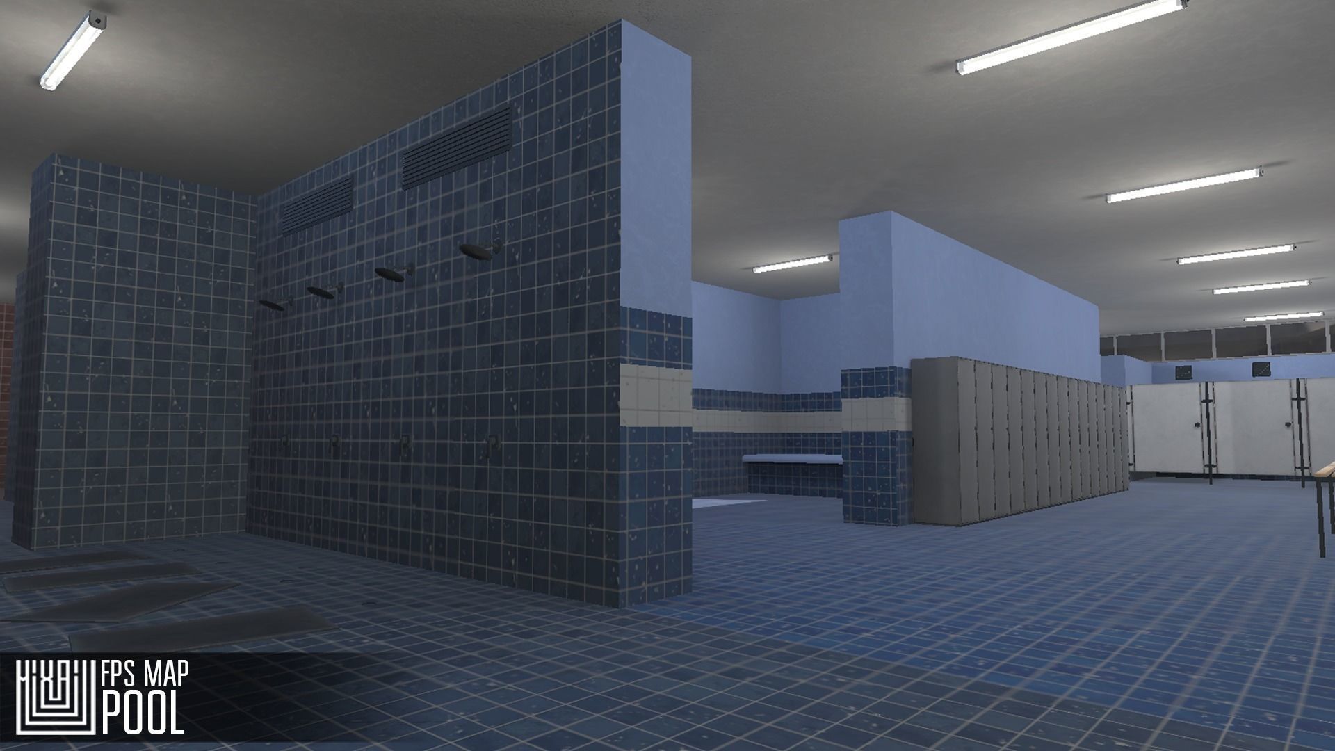 3D model FPS map - pool VR / AR / low-poly | CGTrader