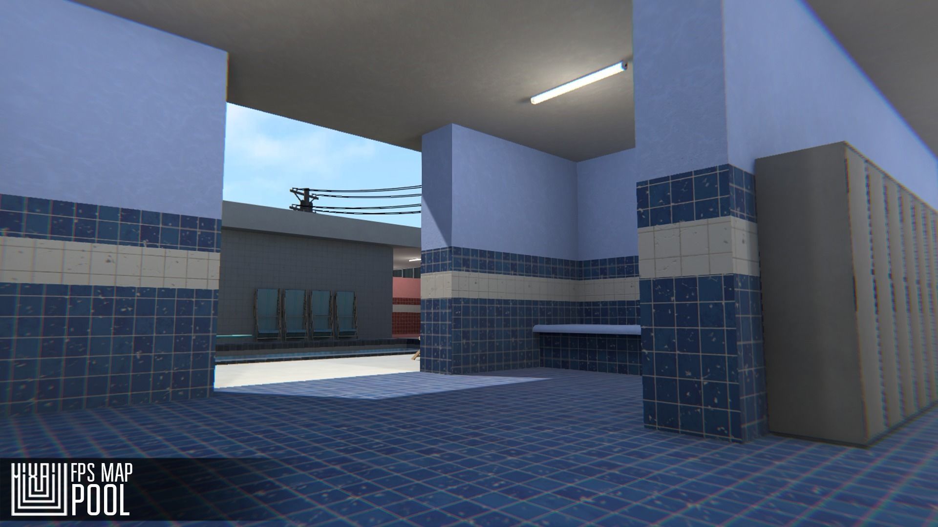 3D model FPS map - pool VR / AR / low-poly | CGTrader