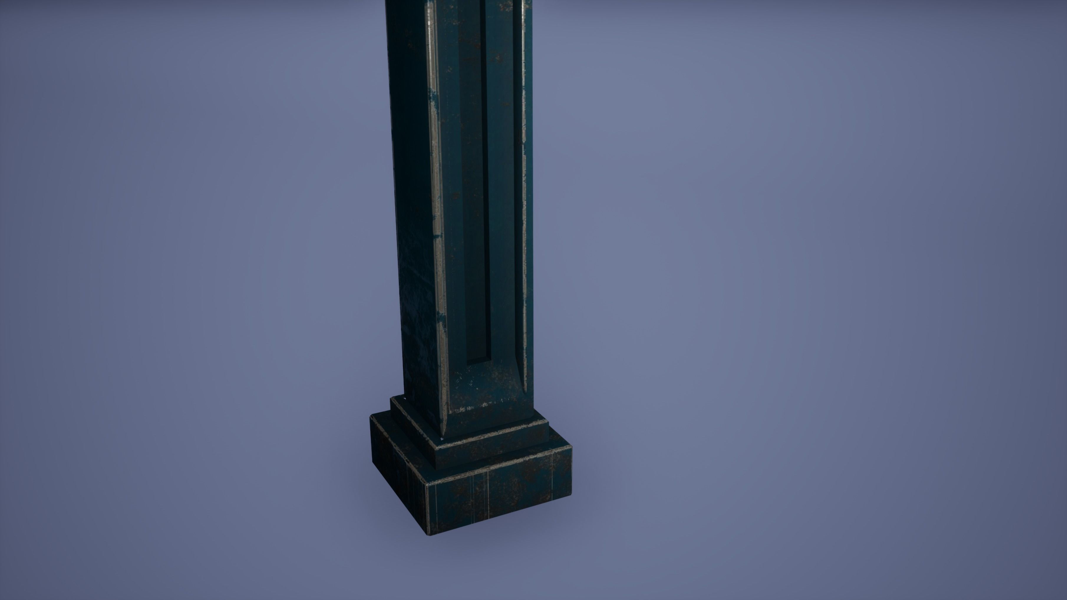 3D model Metro Column Low Poly Game Ready VR / AR / low-poly | CGTrader