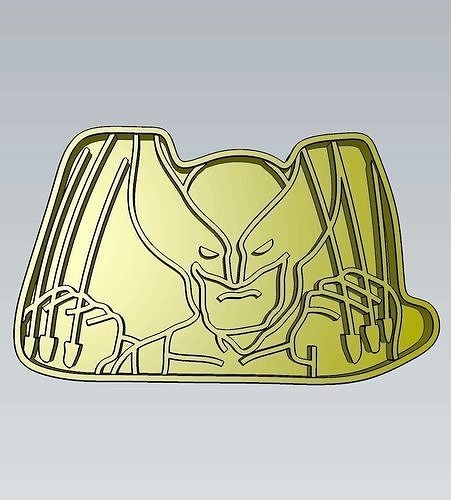 Wonderfull Wolverine X-Men Characters Cookie Cutter 3D model | CGTrader